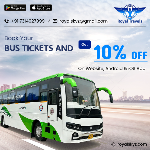 Online Bus Ticket Booking, Book Bus Tickets Online, Royal Travels